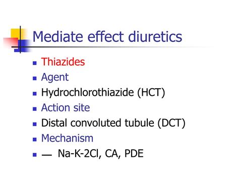 Ppt Diuretics Powerpoint Presentation Free Download Id 271598