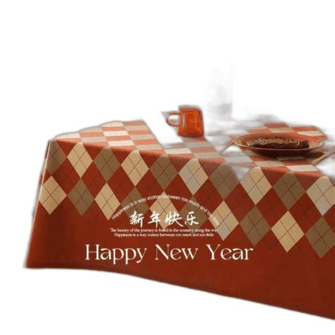 Waterproof Tablecloth Oilproof Washable Odorless Table Mat Ins Style Rectangle Fabric Tpu Dust