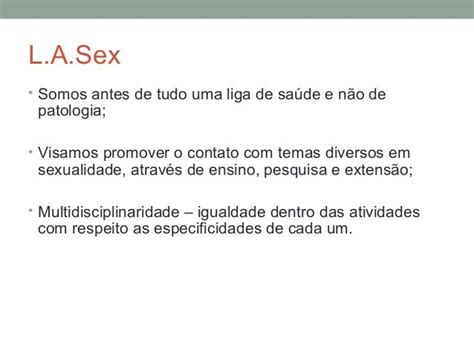 Apresentação La Sex Renan