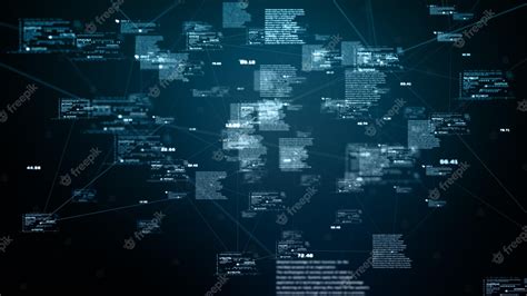 premium photo technology digital big data connection digital