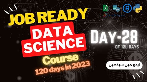 job ready data science complete course day 28 120 youtube