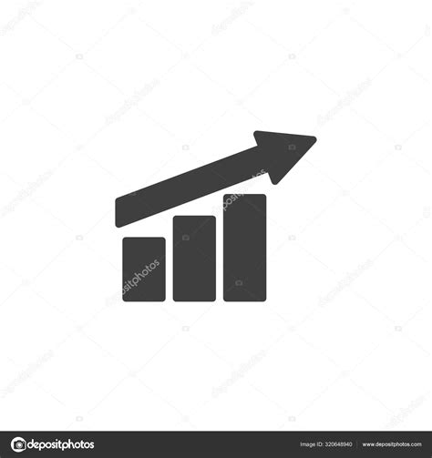 Growth Graph Vector Icon Financial Chart Arrow Filled Flat Sign Stock Vector By ©avicons 320648940