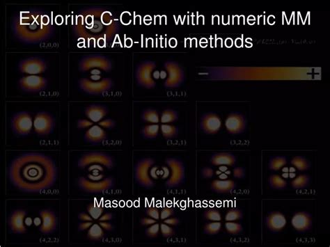 Ppt Exploring C Chem With Numeric Mm And Ab Initio Methods Powerpoint