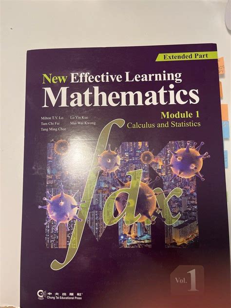 New Effective Learning Mathematics Module 1 Calculus And Statistics 興趣及遊戲 書本 And 文具 教科書 Carousell