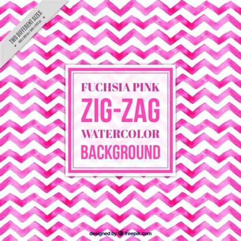 Free Vector Watercolor Pink Zig Zag Pattern