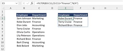 The Filter Function In Excel With Examples Career Principles
