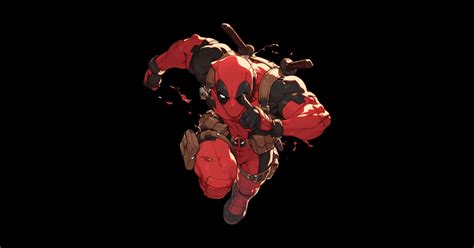 Deadpool Ninja Run Deadpool Sticker Teepublic
