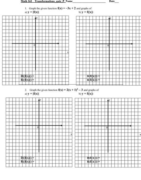 solved 1 graph the given function f x −3x 2 and graphs of