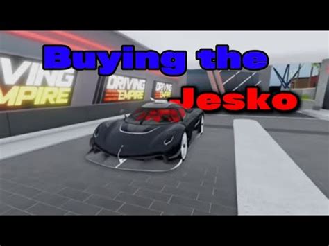 Getting The Koenigsegg Jesko In Driving Empire Youtube