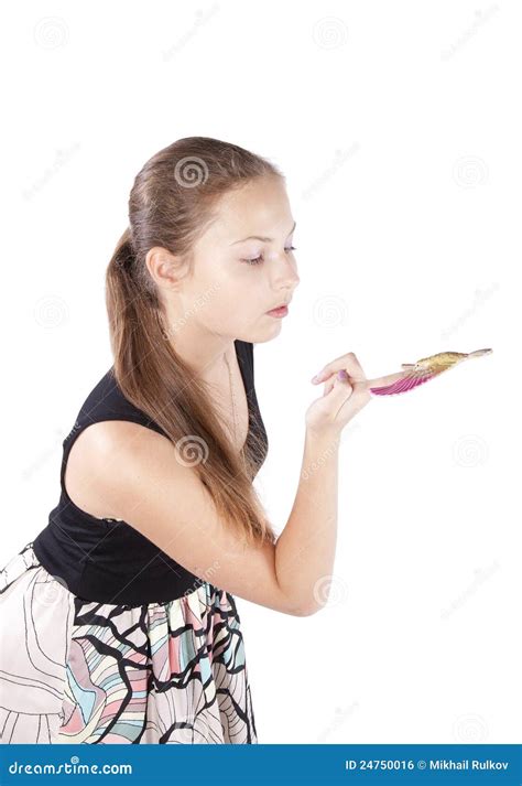 Belle Fille De L Adolescence Photo Stock Image Du Cheveu Sourire 24750016