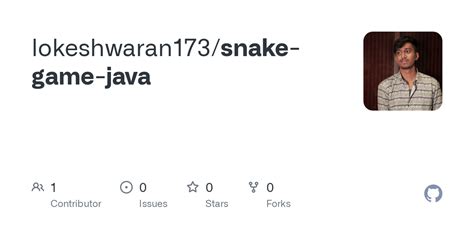 Github Lokeshwaran173snake Game Java