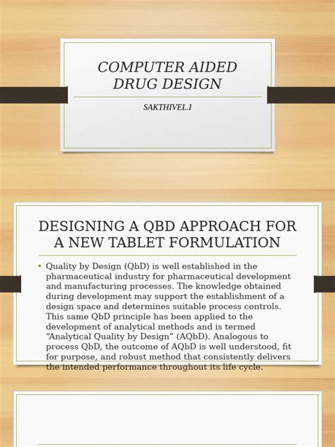 Qbd Approach In Tablet Formulation Pdf