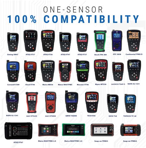 Siming One Direct Universal Tpms Sensor Dual Valve 20 Pack