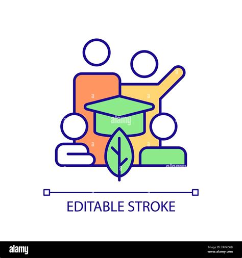 2d Thin Line Colorful Complex Implementation Icon Stock Vector Image And Art Alamy