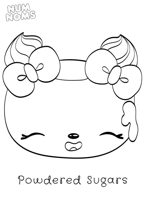 Cute Num Noms Coloring Pages Pdf To Color Coloringfolder