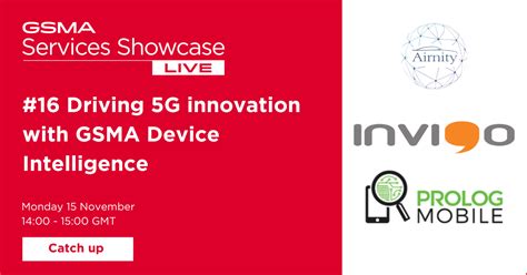 Driving 5g Innovation With Gsma Device Intelligence Showcase Live 16