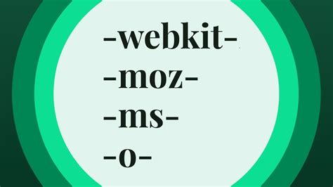 Les Préfixes Vendeurs En Css Webkit Moz Etc Youtube
