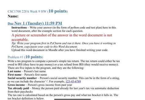Solved Due Nov 1 Tuesday 1159 Pm Instructions Write