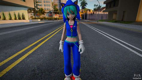 PDFT Hatsune Miku Sonic Style V1 For GTA San Andreas