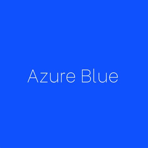 Azure Color Azure Color