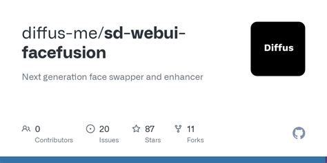 Github Diffus Me Sd Webui Facefusion Next Generation Face Swapper