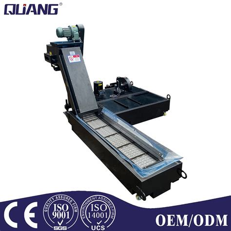 Cnc Lathe Chip Removing Conveyor Drum Chain Screw Auger Chip Conveyor System Scrap Conveyor