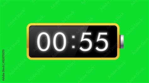 Countdown One Minute Animation From 60 To 0 Seconds 1 Minute Timer 1