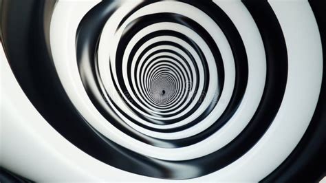 Hypnotic Black And White Spiral Pattern Edgy Design For Fashion Branding Posters And Digital