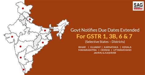 Govt Notifies Due Dates Extended For GSTR 1 3B 6 7 Selective