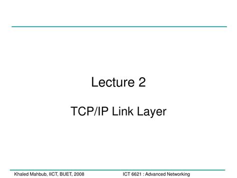 ppt lecture 2 tcp ip link layer powerpoint presentation free