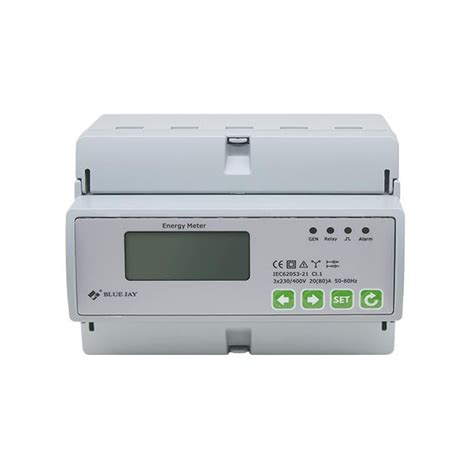 DIN Rail Three Phase Wireless IoT Lorawan Based Electricity Meter For Electrical Power Energy