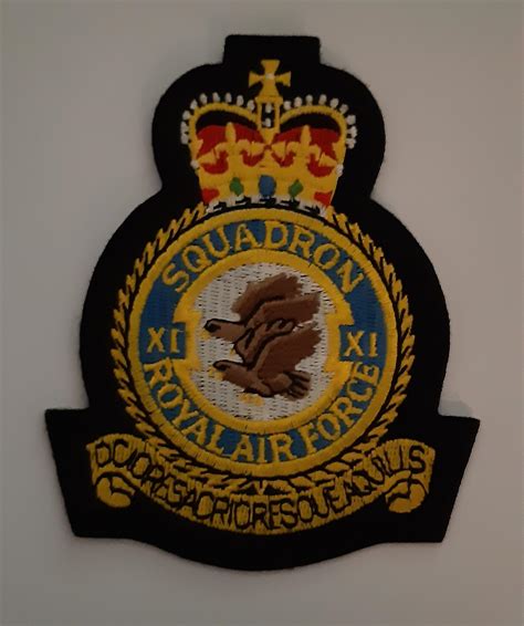 Raf 11 Squadron Cloth Badge The Lightning Preservation Group