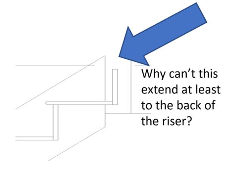 revit stringer extension transitioning into baseboard skirtboard