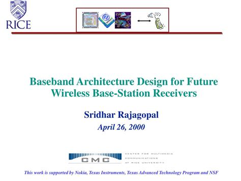 Ppt Baseband Architecture Design For Future Wireless Base Station