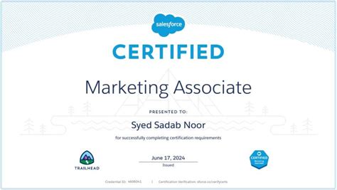 Syed Sadab Noor On Linkedin Salesforce Marketingcloud Certification Professionaldevelopment