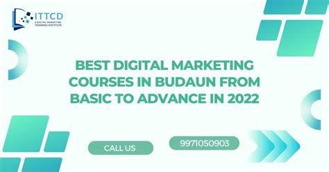 Best Digital Marketing Courses In Budaun In 2022