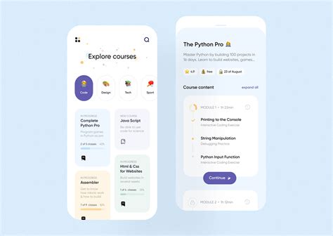 Course Learning App Ui Ux On Behance