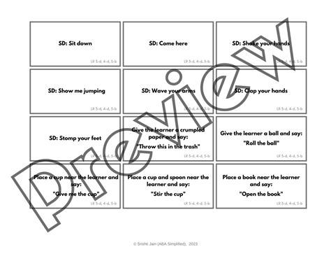 VB MAPP Aligned Task Cards Listener Responding Level 1 Made By Teachers