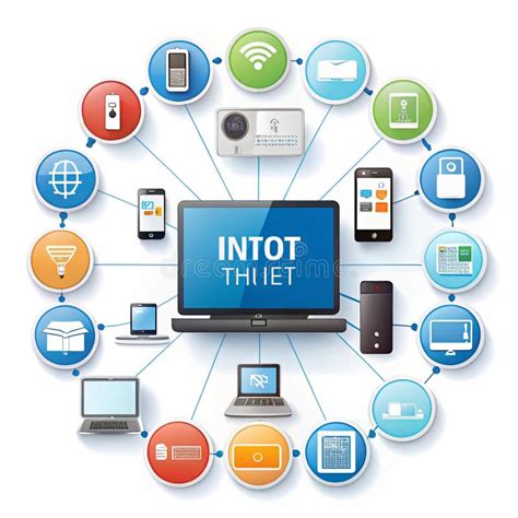 The Internet Of Things Iot Connecting Devices For A Smarter Futur Stock Illustration