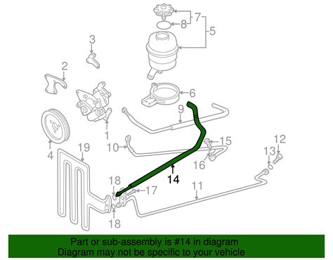 2000 2003 Bmw M5 Power Steering Pressure Hose 32 41 2 228 867 Bmw Oem