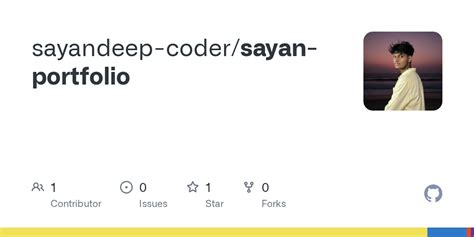 Github Sayandeep Codersayan Portfolio