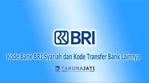 99 Kode Bank BRI Syariah Dan Kode Transfer Bank Lainnya Lengkap 2022 Tarunajati News Media