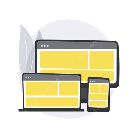 Ilustración De Vector De Concepto Abstracto De Diseño Web Sensible Png
