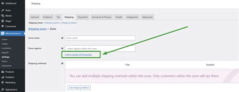 WooCommerce Shipping Based On Zip Code Postal Code
