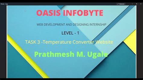Prathmesh Ugale On Linkedin Task3 Oasisinfobyte Internship Html