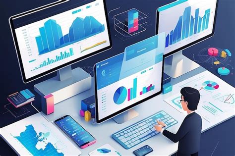 Premium Ai Image Financial Data Concept Illustration