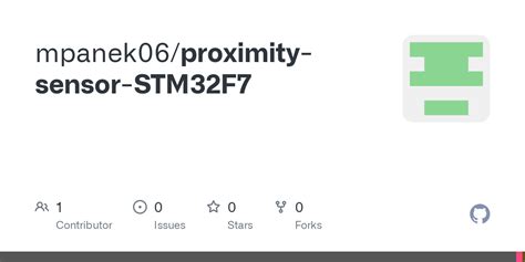 GitHub Mpanek Proximity Sensor STM F