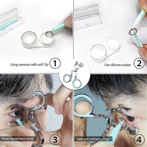 Contact Lens Wearing Aids Portable Contact Lens Eyelid Stretcher