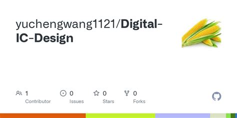 Github Yuchengwang1121 Digital Ic Design