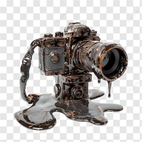 초현실적인 영역을 탐험하는 액상화 렌즈 녹는 카메라 녹는 순간 현실을 포착하는 뒤틀린 너머의 변형을 통한 변형 아름다움 공개 왜곡된 사진 카메라 수수께끼 예술성을 포용하는